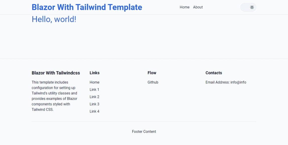 Starter template for Blazor + Tailwindcss | Saif Saidi